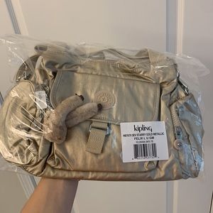 Kipling | Bags | Kipling Felix Metallic Gold Bag | Poshmark
